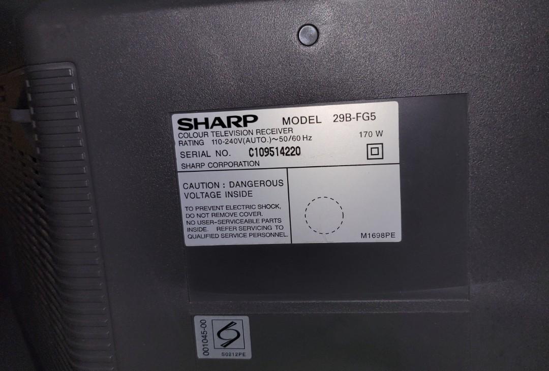 SHARP 29" SD CRT TV support 240P for Retro Gaming, TV & Home Appliances ...