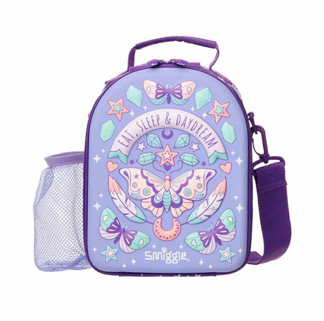 Smiggle Girls' Hardtop Bag with Strap (Purple Butterfly) Pre-Loved ...