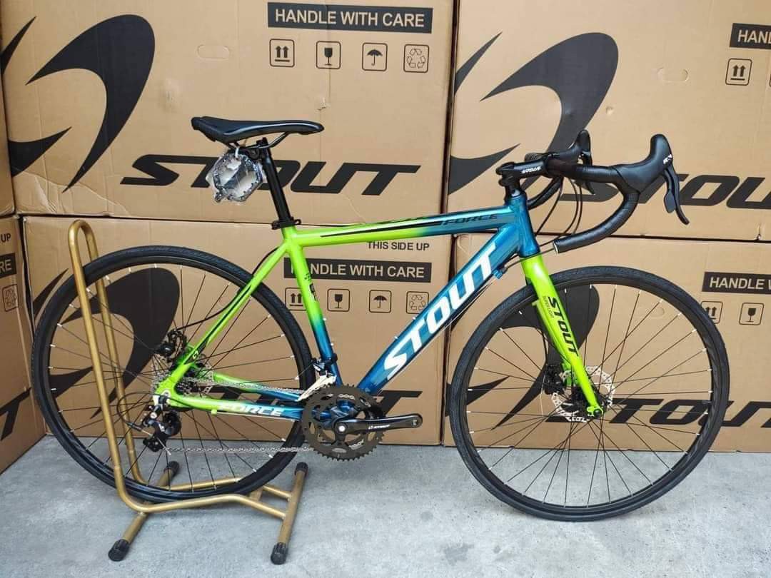 STI Roadbike 2x8 Alloy Mechanical Disc brakes 700x25c, Sports Equipment ...