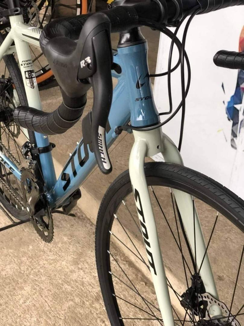 STI Roadbike 2x8 Alloy Mechanical Disc brakes 700x25c, Sports Equipment ...