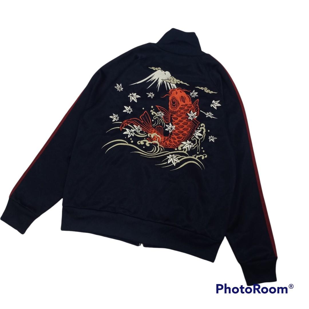 Sukajan Japanese Koi Fish Jacket, Men's Fashion, Coats, Jackets and ...
