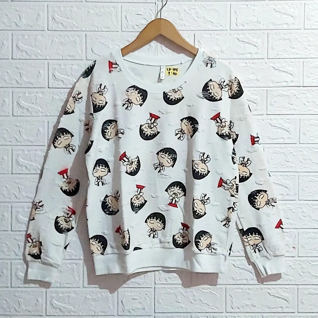 Sweater ripped chibi, Fesyen Wanita, Pakaian Wanita, Baju Luaran di ...