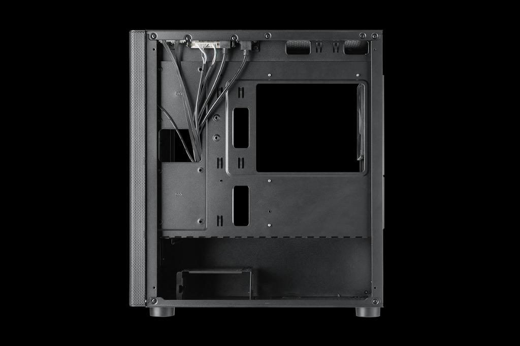 Tecware Flatline TG MATX ITX PC Casing Case Chassis - BLACK / WHITE ...