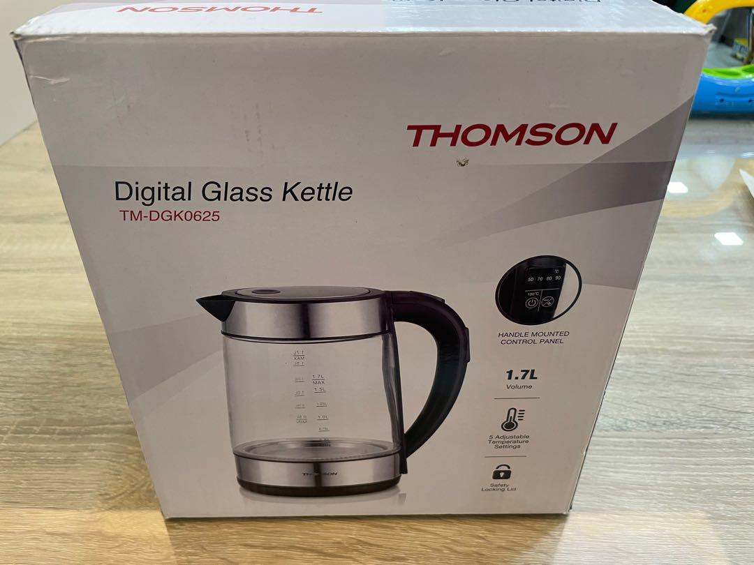 Thomson Digital Glass Kettle TM-DGK0625, TV & Home Appliances, Kitchen ...