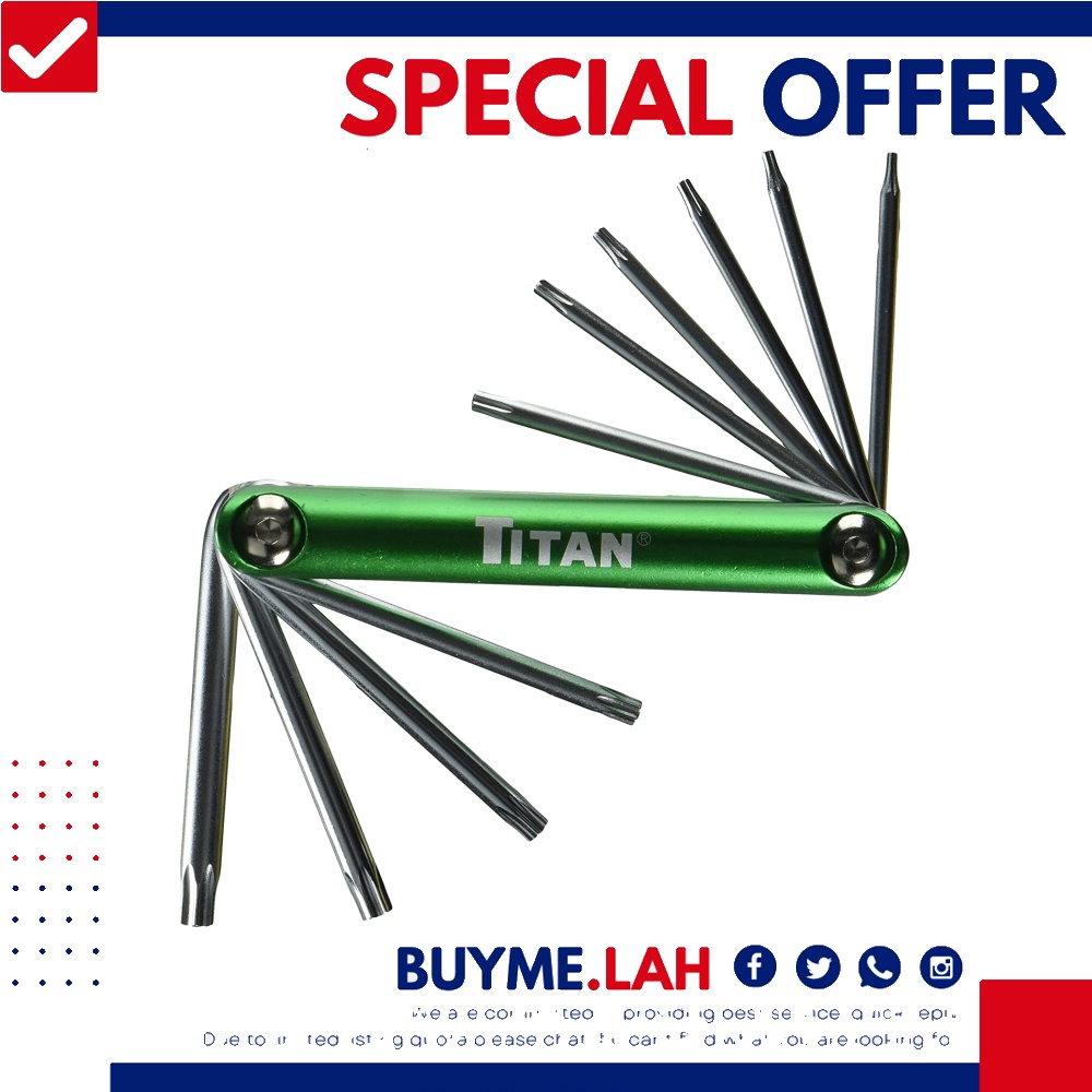 Titan 12710 Tamper Proof Star Key Set, Furniture & Home Living, Home ...