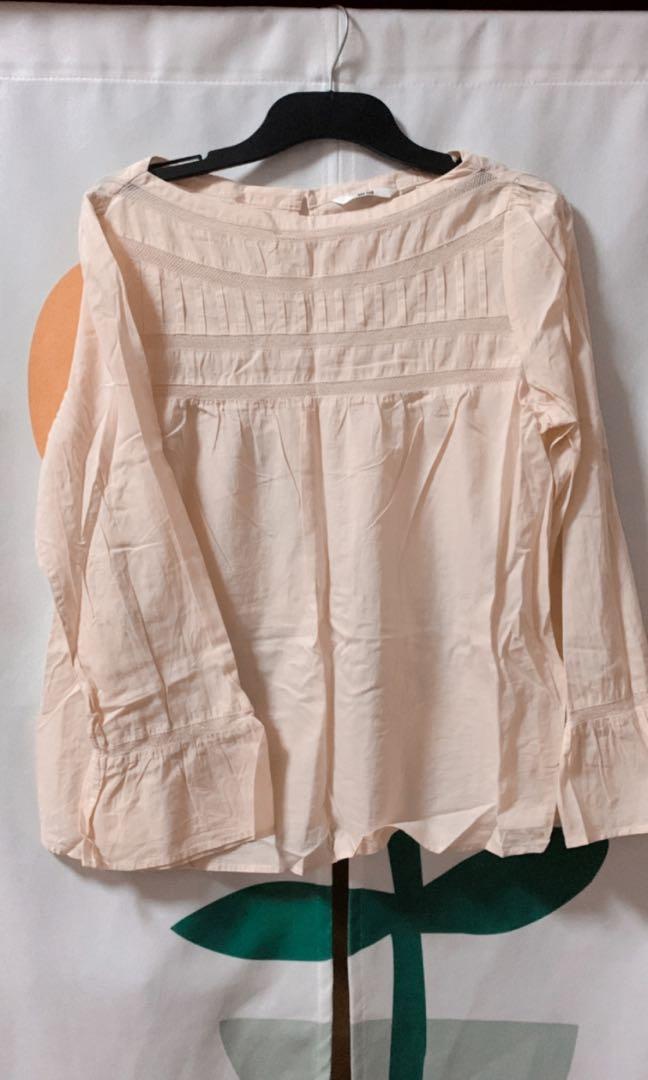 Uniqlo pastel yellow top, Women's Fashion, Tops, Blouses on Carousell