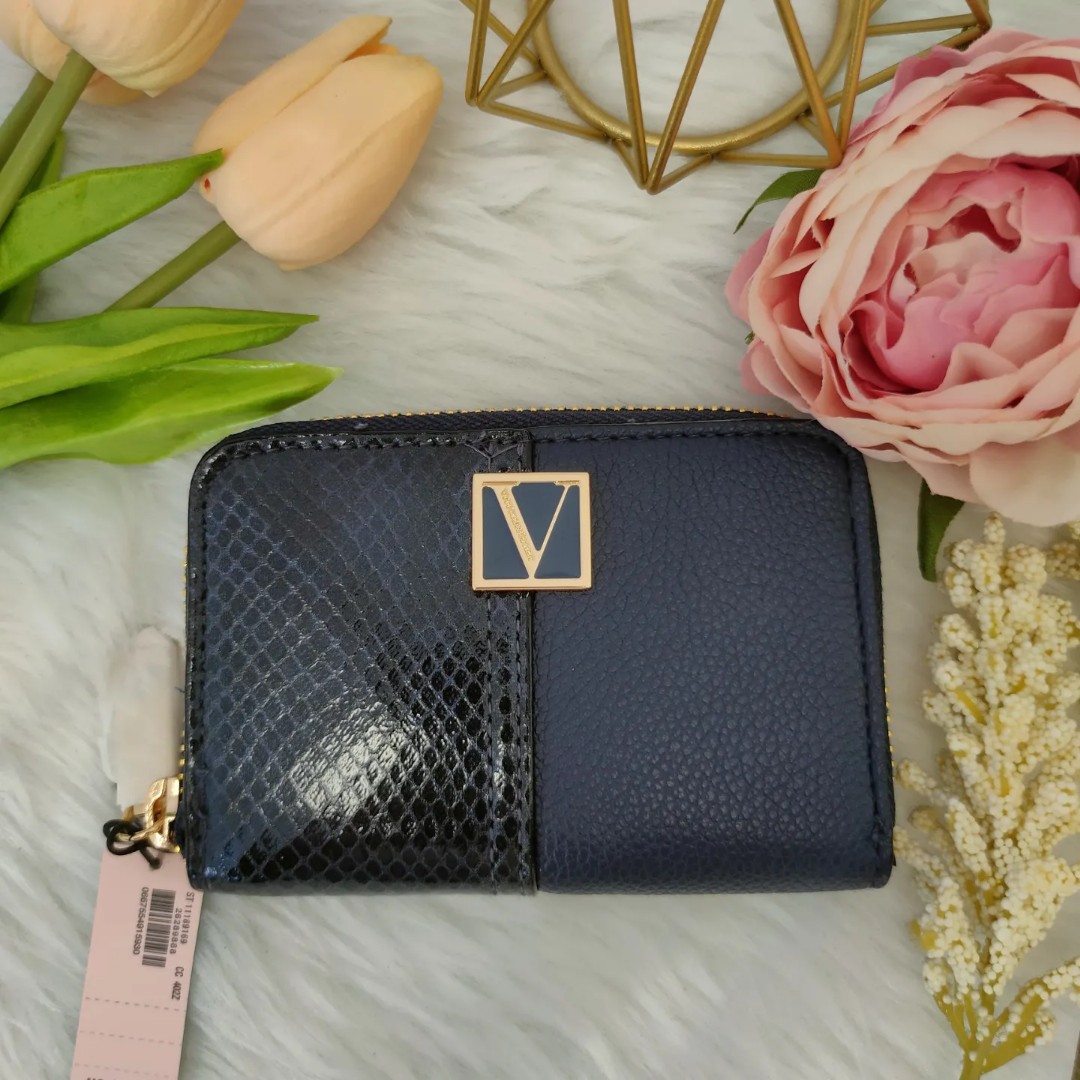 Victoria's Secret Small Wallet Color: Midnight Colorblock, Women's ...