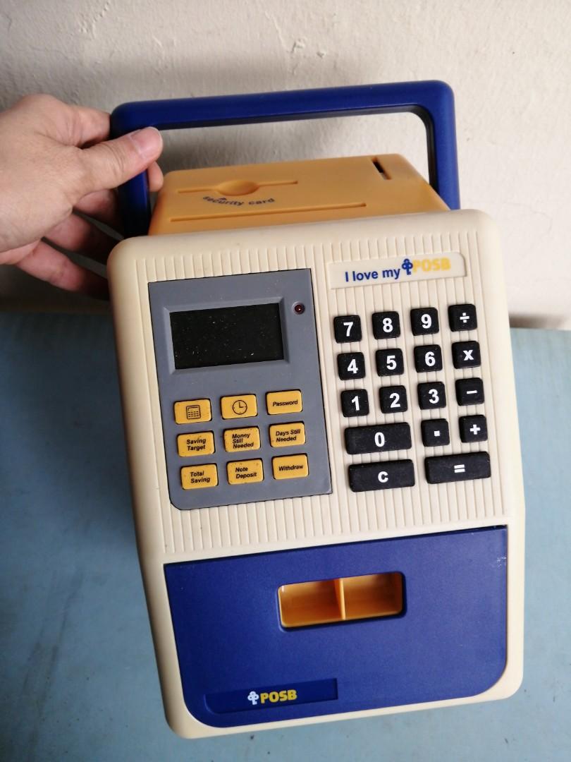 Vintage POSB Toy ATM machine coinbank, Hobbies & Toys, Memorabilia ...