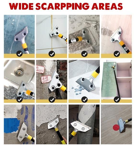 WALL SCRAPER/ LONG HANDLE WALL SCRAPER/ STICKER REMOVER SCRAPER ...