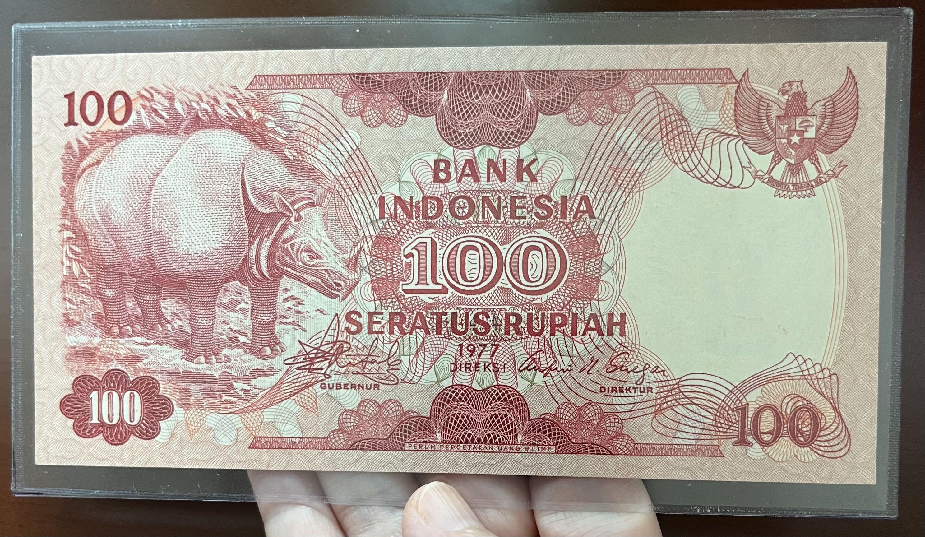 081598 Year 1977 $100 Indonesia Bank Note, Hobbies & Toys, Memorabilia ...