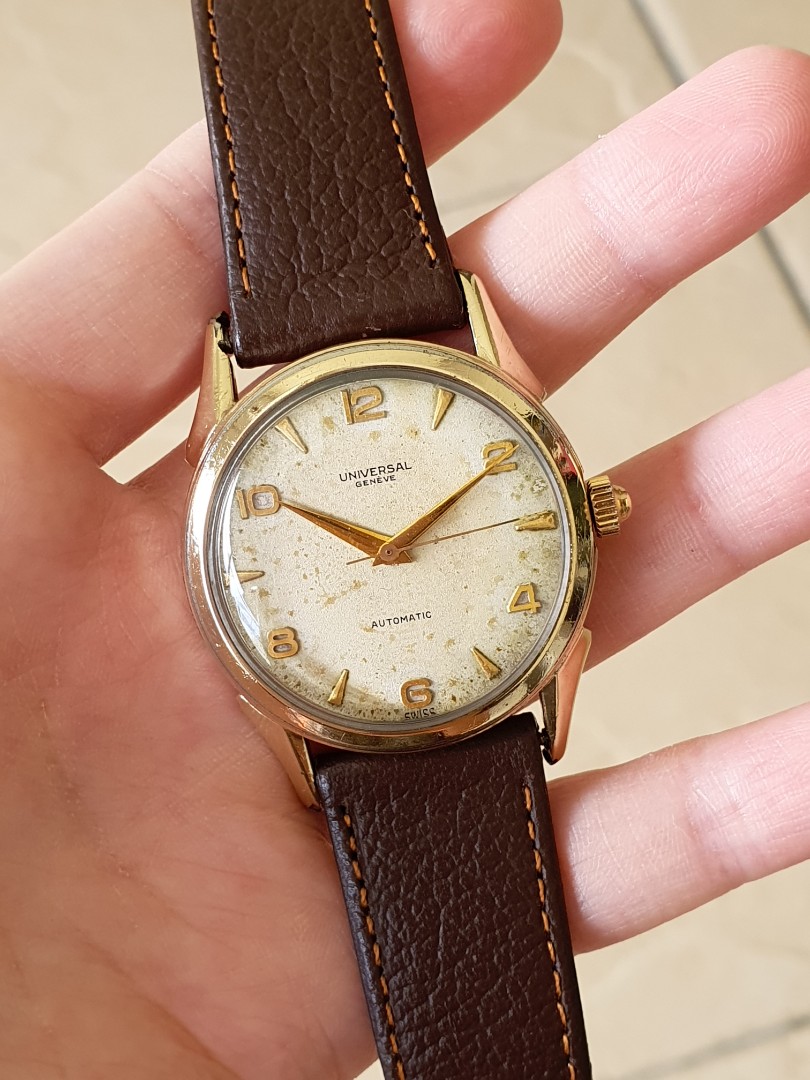 1950s Universal Geneve Bumper automatic vintage watch rare, Men's Fashion, Watches & Accessories ...