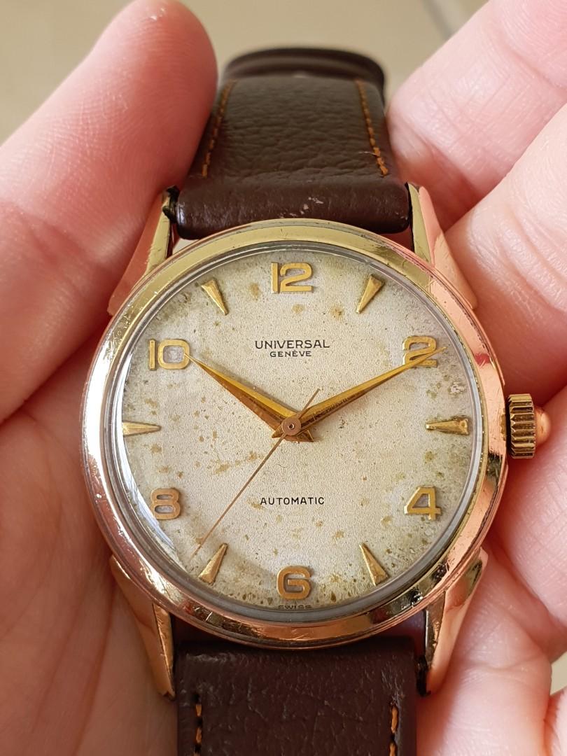 1950s Universal Geneve Bumper automatic vintage watch rare, Men's Fashion, Watches & Accessories ...