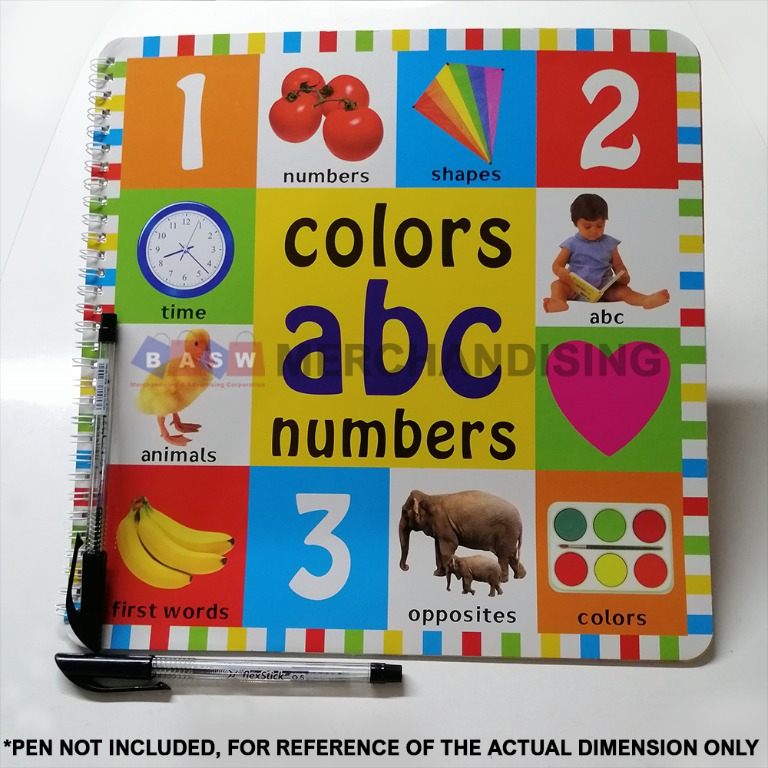 1 BIG BOOK OF ABC, COLORS, NUMBERS BIG EDUCATIONAL BOOK FOR FOR BABIES ...