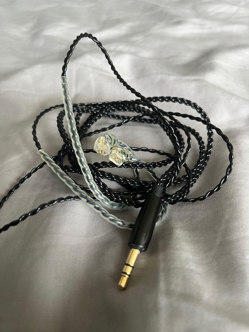 2 pin IEM wire to mini stereo, Audio, Earphones on Carousell