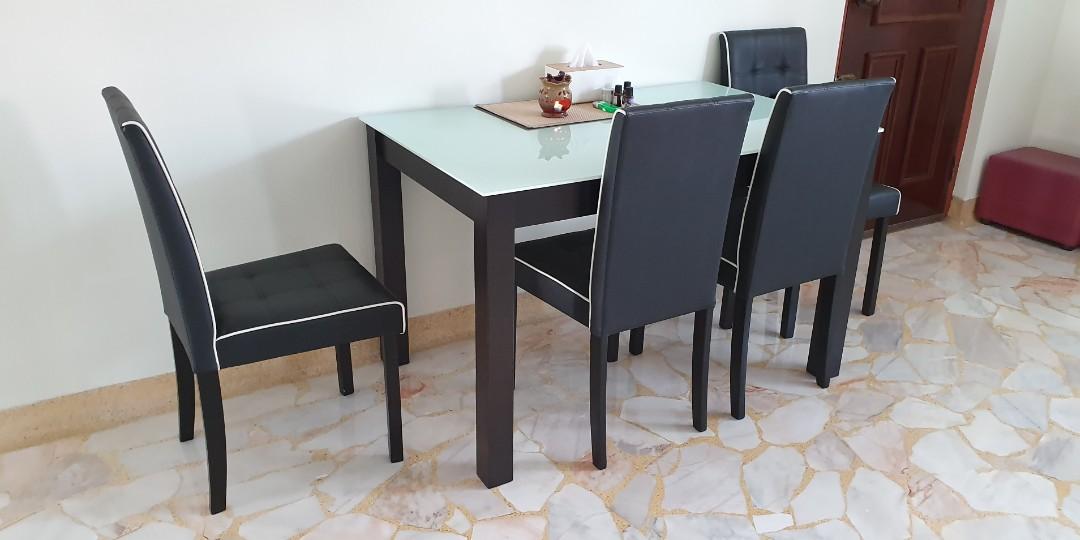 4 pc Dining table set, Furniture & Home Living, Furniture, Tables ...