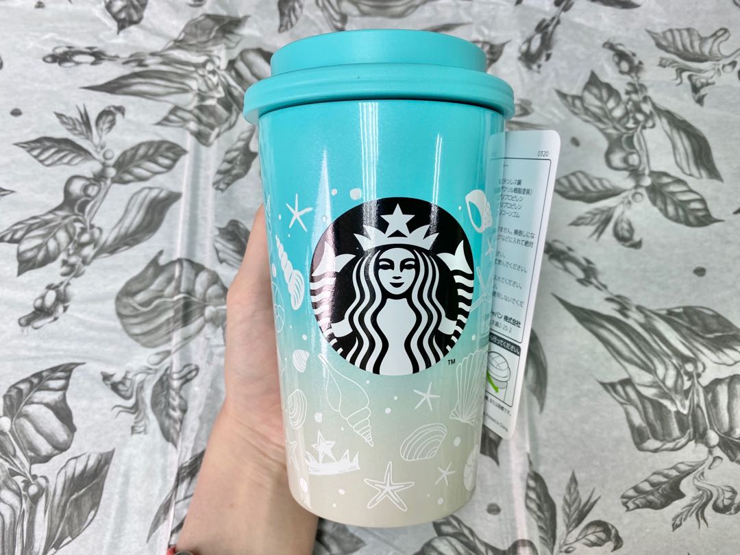 [現貨] STARBUCKS 2022日本限定 不鏽鋼TOGO隨行杯 海洋圖案藍白漸變 355ml, 傢俬＆家居, 廚具和餐具, 廚水杯、水壺 - Carousell