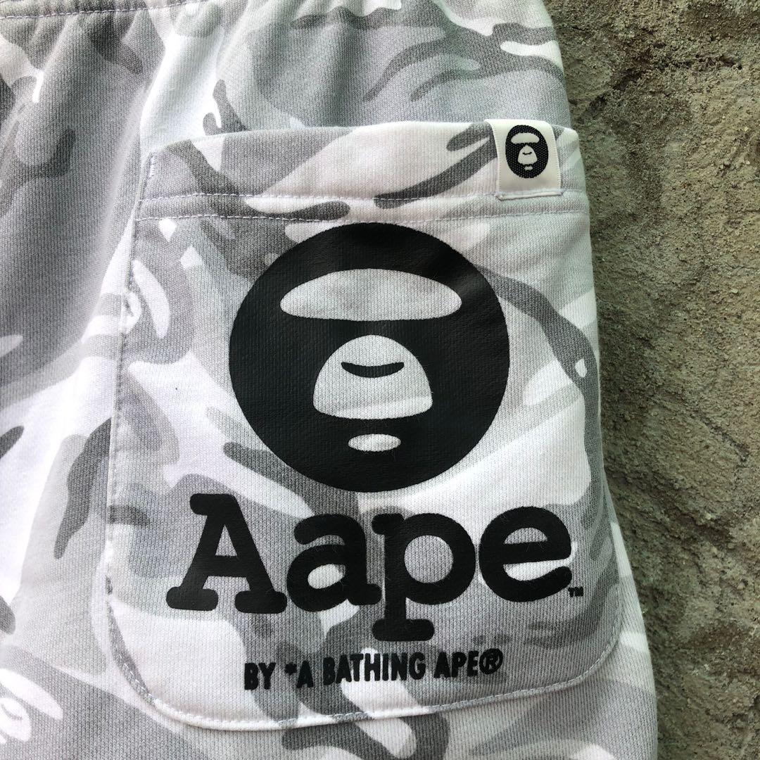 Aape By A Bathing Ape Snow Camo Shorts, Men's Fashion, Bottoms, Shorts ...