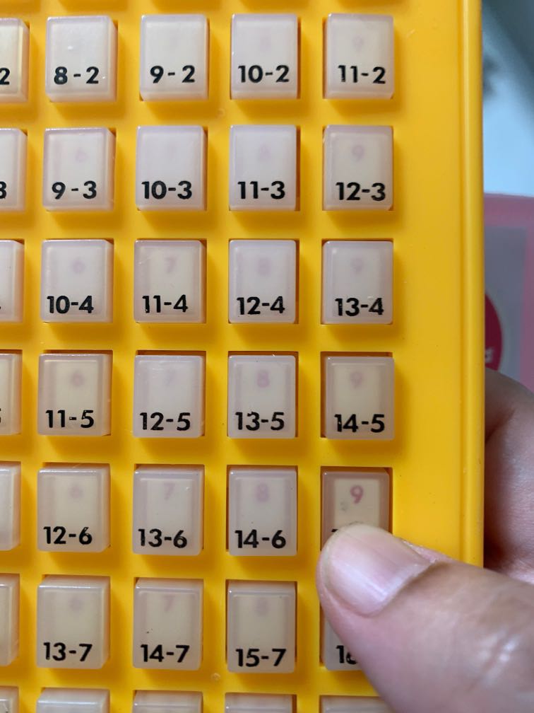 Add-subtract Math fluency boards, Hobbies & Toys, Books & Magazines ...