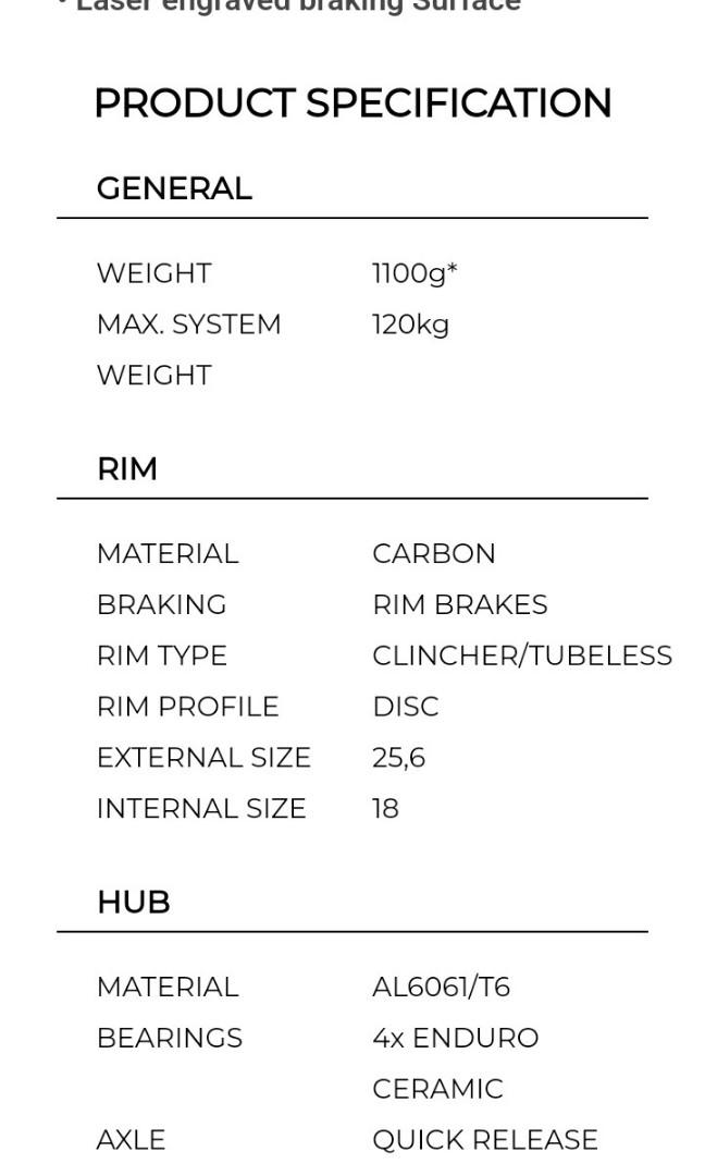 Aeron X Full Carbon Disc Wheel Triathlon, Sports Equipment, Bicycles & Parts, Parts ...