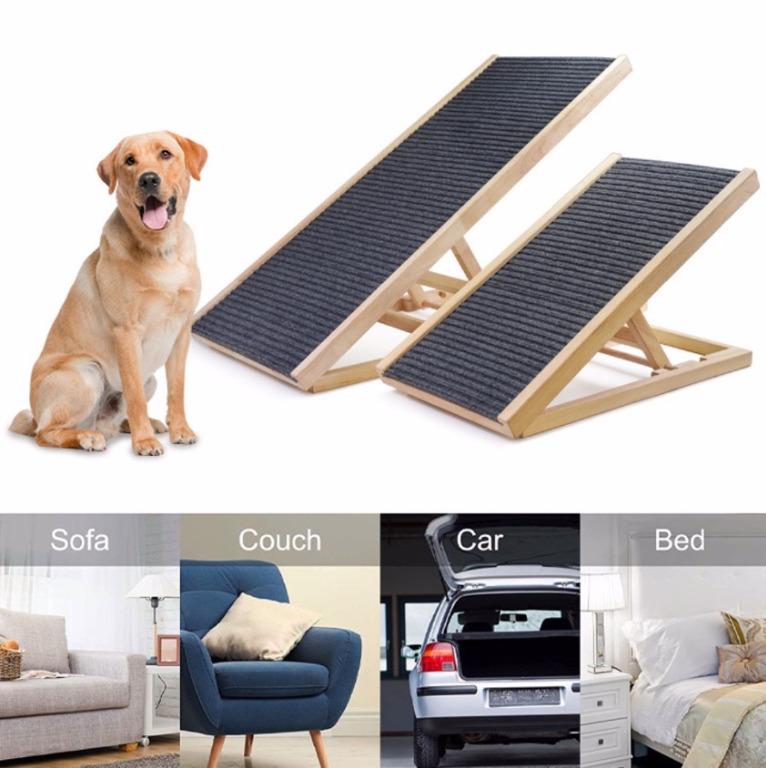 Dog Stairs Slopes Pet Climbing Ladders Dogs Cats Barrier-Free Bed ...