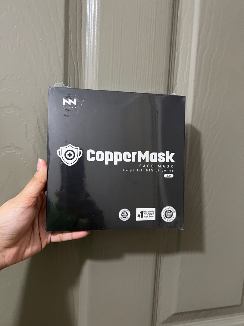 Authentic Copper Mask face mask, Health & Nutrition, Face Masks & Face ...