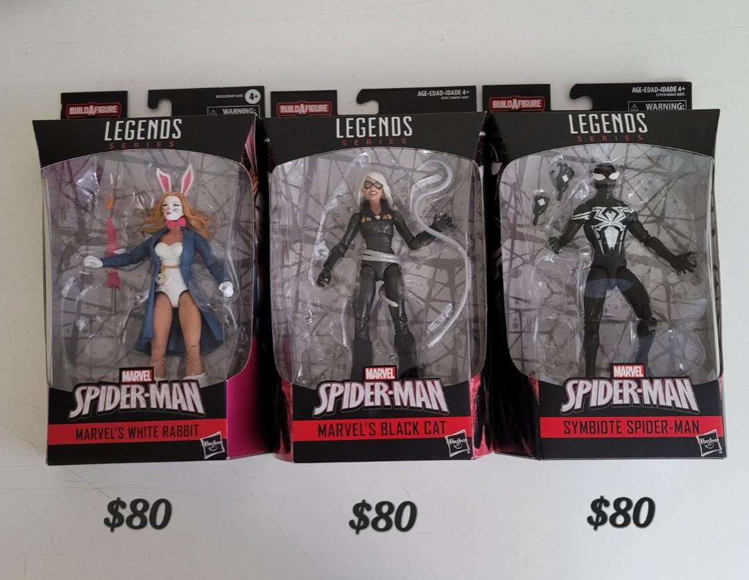 [冇BAF] 全新 Marvel Legends White Rabbit Black Cat Symbiote Spiderman 6 寸 ...