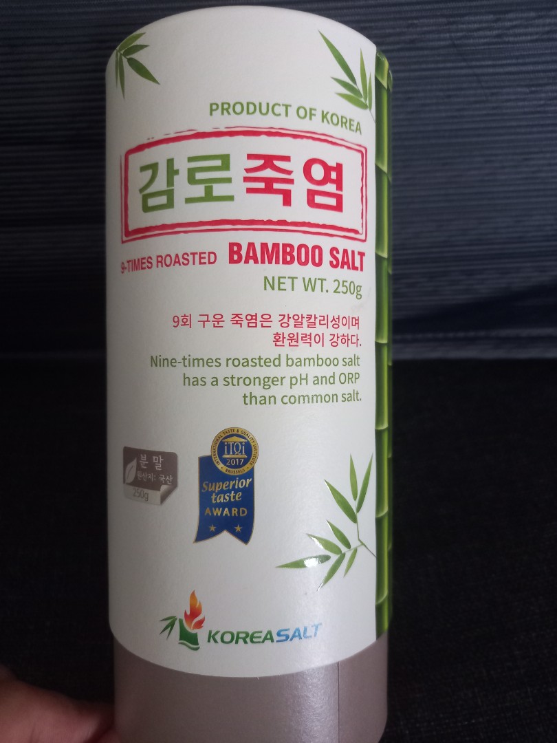 Bamboo 9 times roasted salt, Health & Nutrition, Health Supplements ...