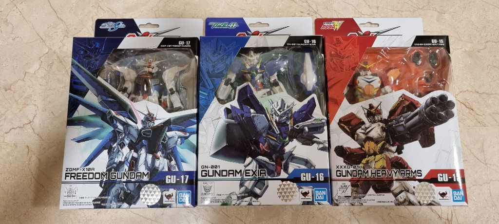 Bandai Gundam Universe GU-17, GU16 and GU15" action figure Bandai ...