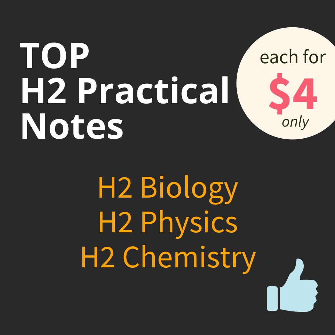 [latest!!] H2 Practical Notes, for Physics, Biology, Chemistry, h2 ...