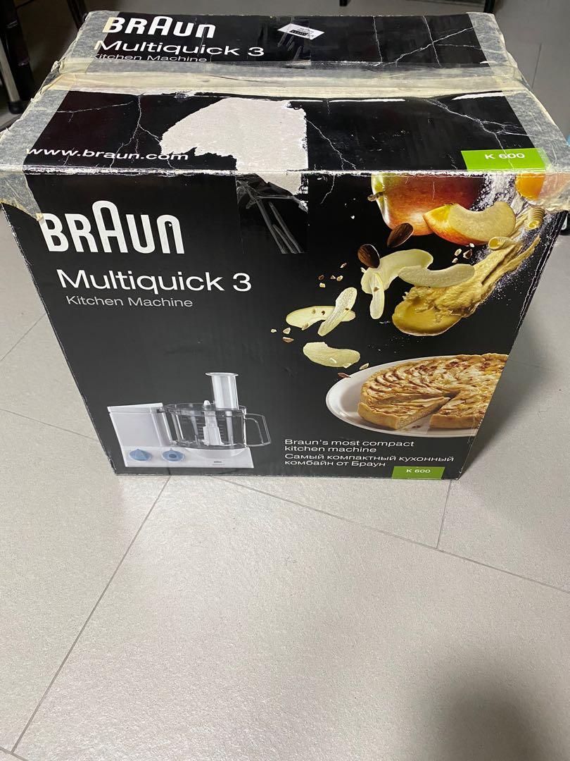 Braun multi quick 3 kitchen machine, TV & Home Appliances, Kitchen ...