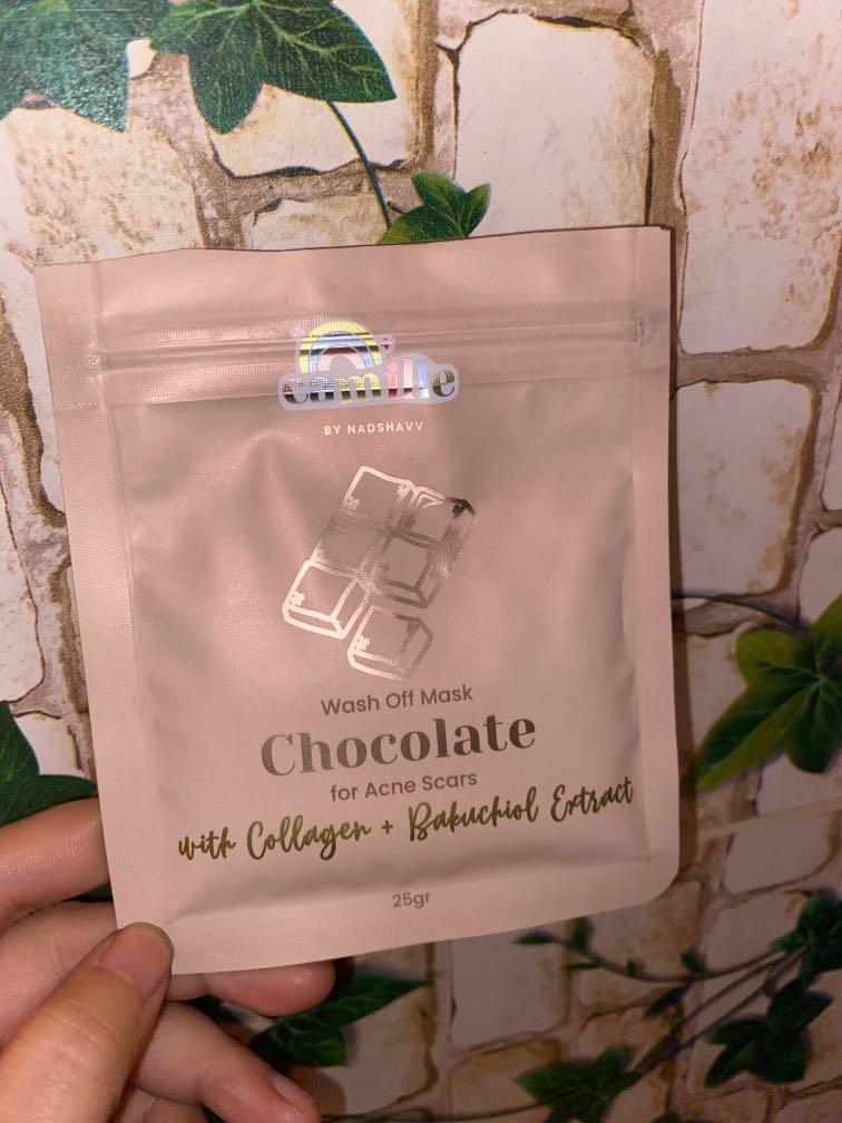 Camille face mask chocolate 25gr, Kesehatan & Kecantikan, Kulit, Sabun ...