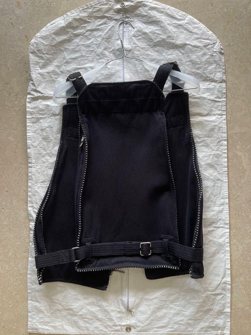 Carol Christian Poell CCP Overlock Denim Vest Bag, Men's Fashion, Coats ...