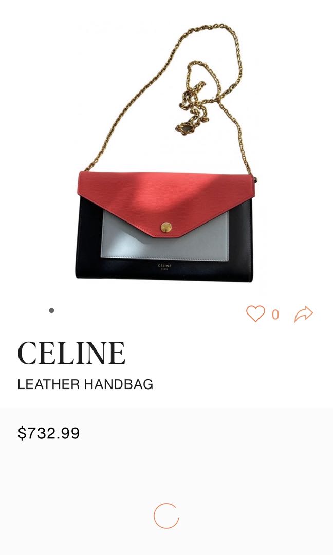 Celine wallet on chain, Luxury, Bags & Wallets on Carousell