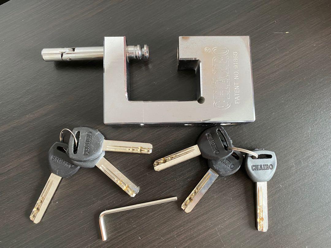 Chairo lock for HDB BTO gate, TV & Home Appliances, Other Home ...