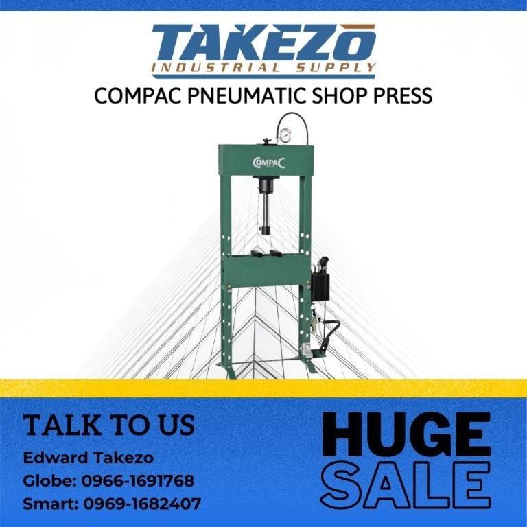 Compac Pneumatic Shop Press, Commercial & Industrial, Industrial ...