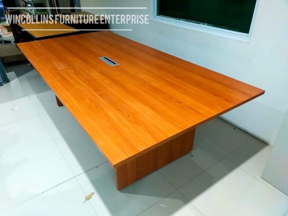Conference table rectangular shape with wire management, Furniture ...