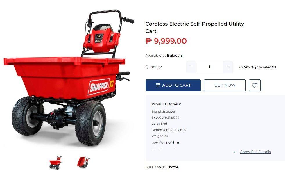 Cordless Electric Self-Propelled Utility Cart, Commercial & Industrial ...