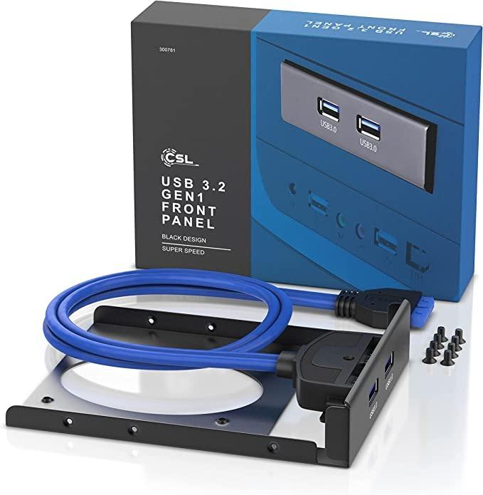 CSL - USB 3.0 Super Speed Front Panel for 3.5 inch drives - up to 5Gbit ...