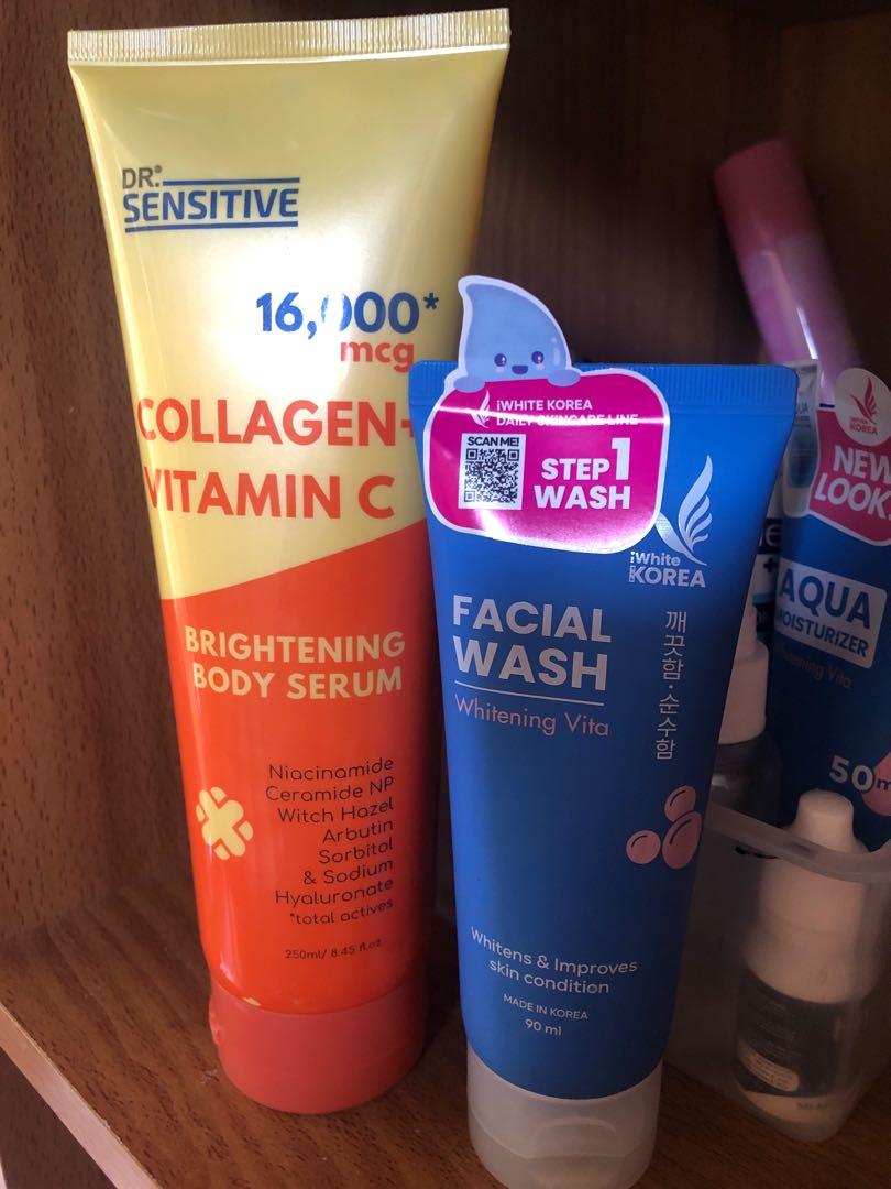 DR. SENSITIVE BODY LOTION AND IWHITE FACE WASH, Beauty & Personal Care ...