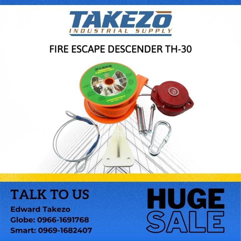 Fire Escape Descender TH-30, Commercial & Industrial, Industrial Equipment on Carousell