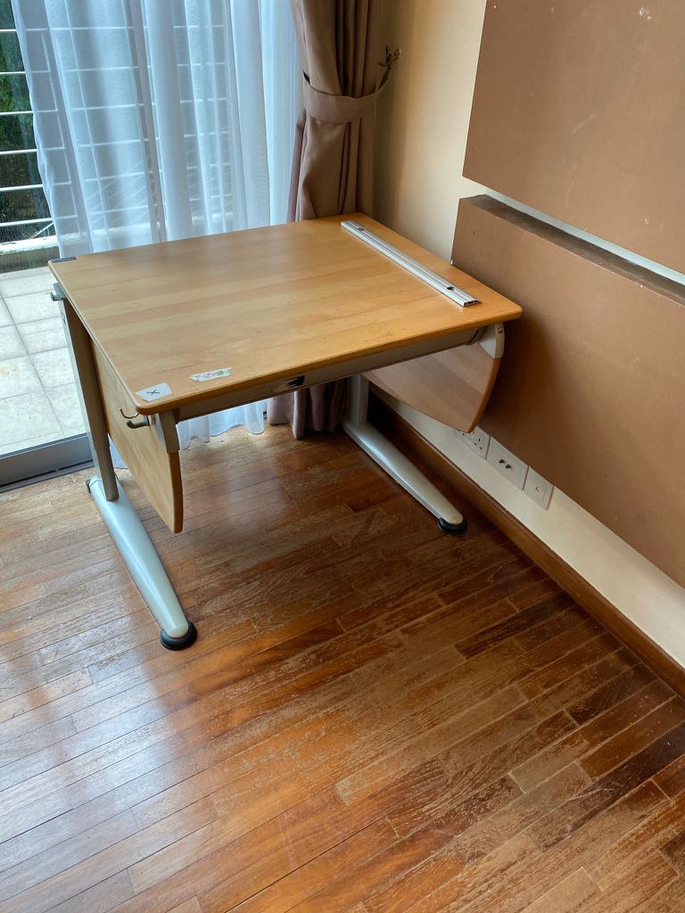 Free extendable study desk, Furniture & Home Living, Furniture, Tables ...