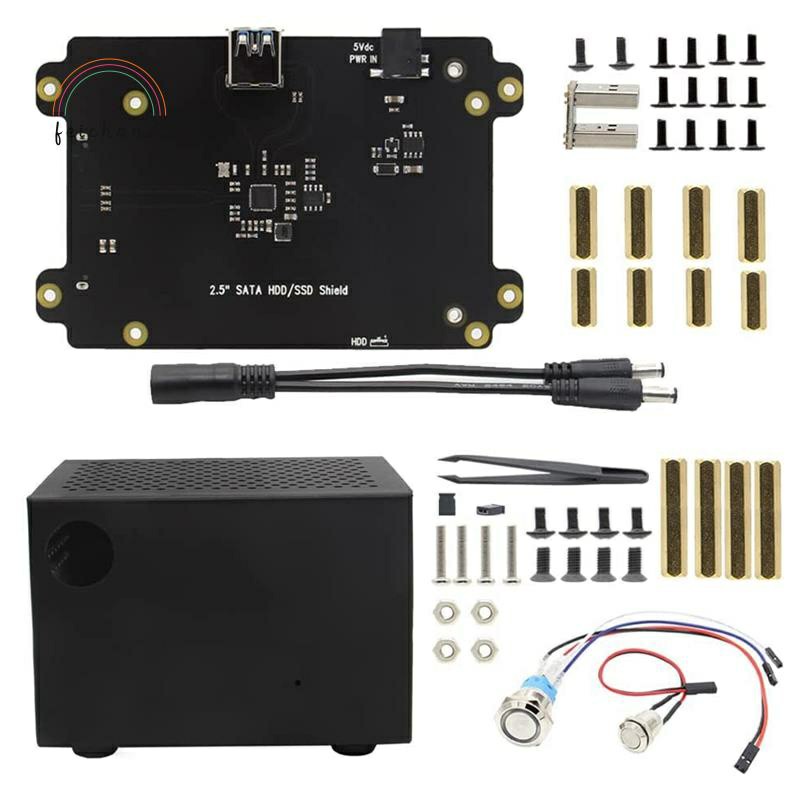 Geekworm T300-C3 Case and T300 v1.1 2.5in SATA SSD/HDD Shield for the ...