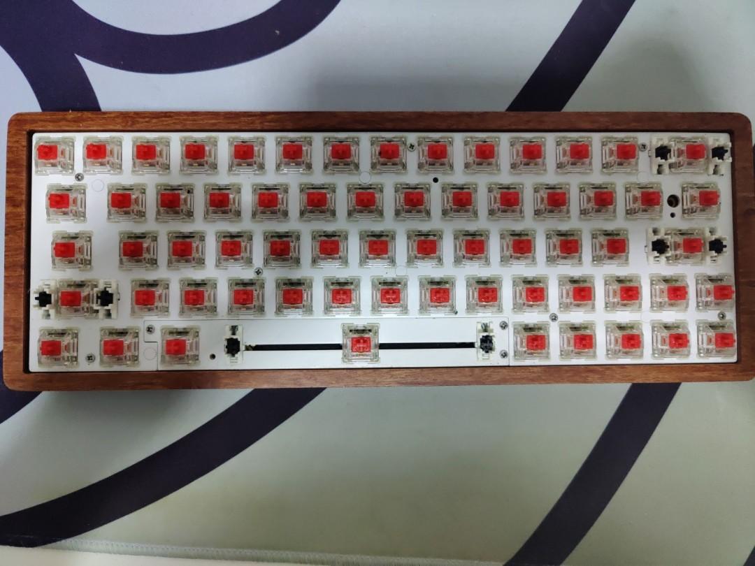 Gk64 + gateron red switches(lubed), Computers & Tech, Parts ...