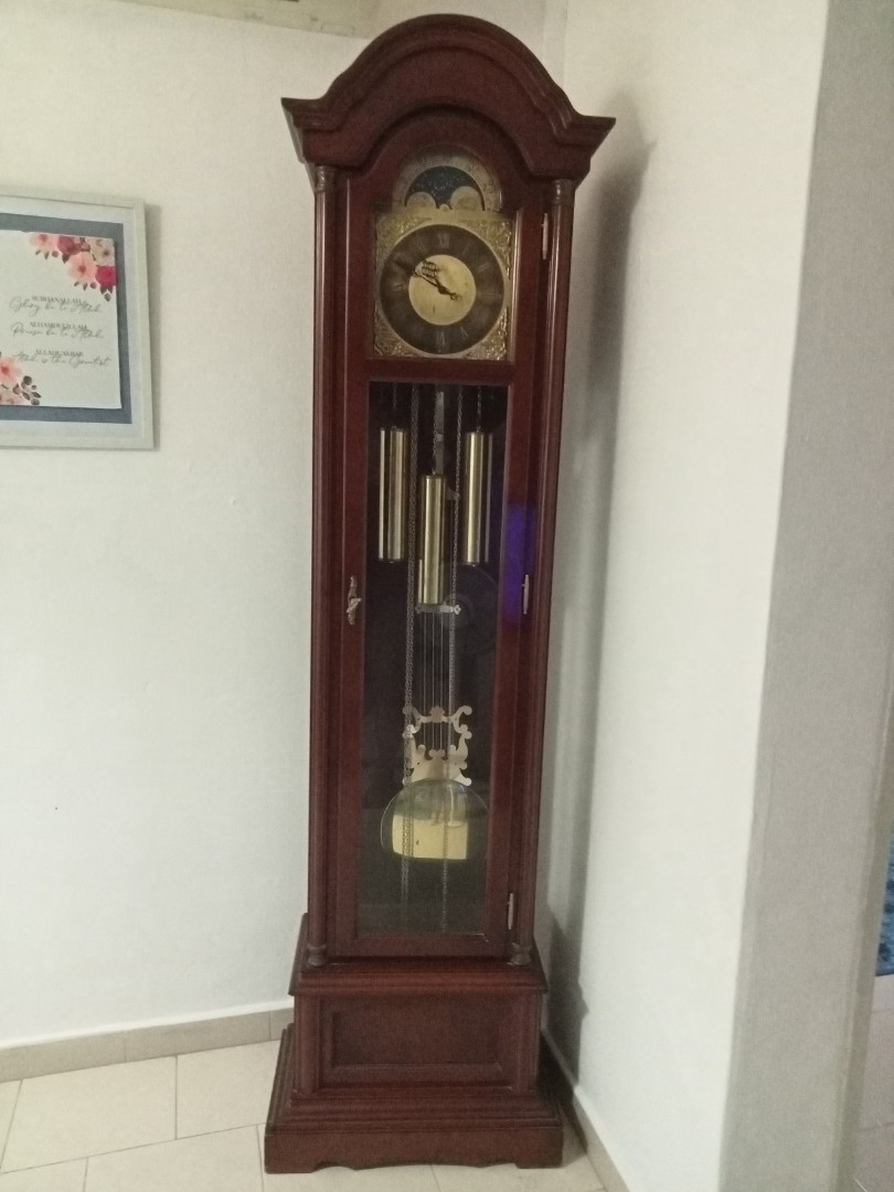 Grandfather clock, Furniture & Home Living, Furniture, Shelves ...