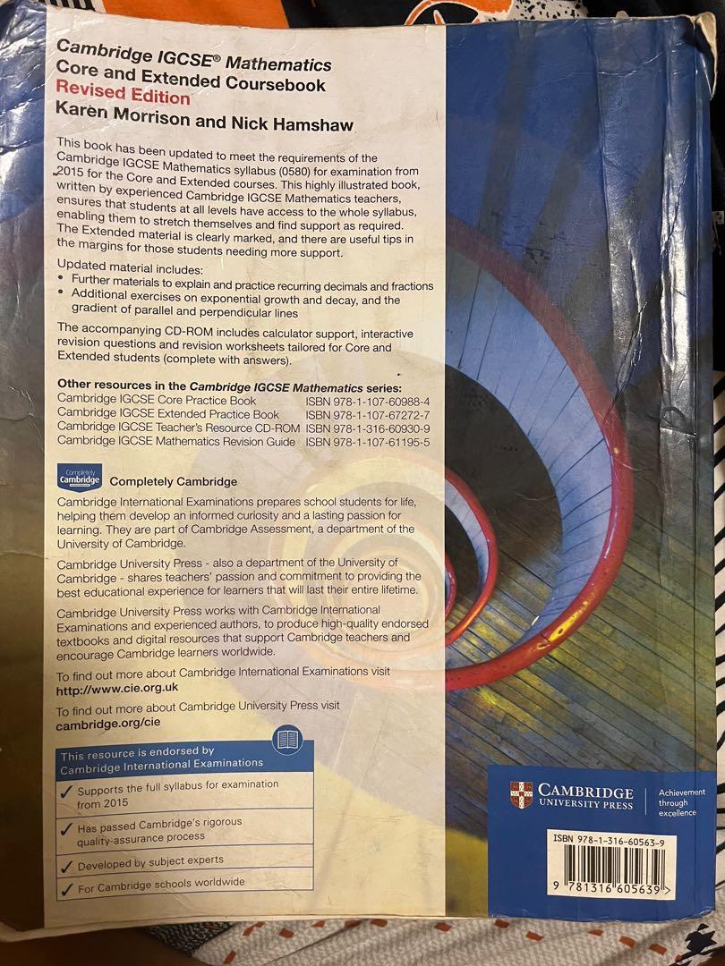IGCSE Maths Coursebook (Cambridge), Hobbies & Toys, Books & Magazines ...