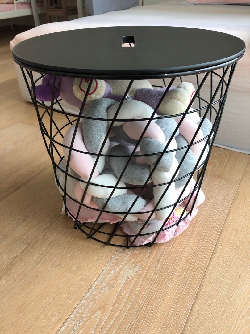 IKEA Kvistbro storage table black, Furniture & Home Living, Furniture ...