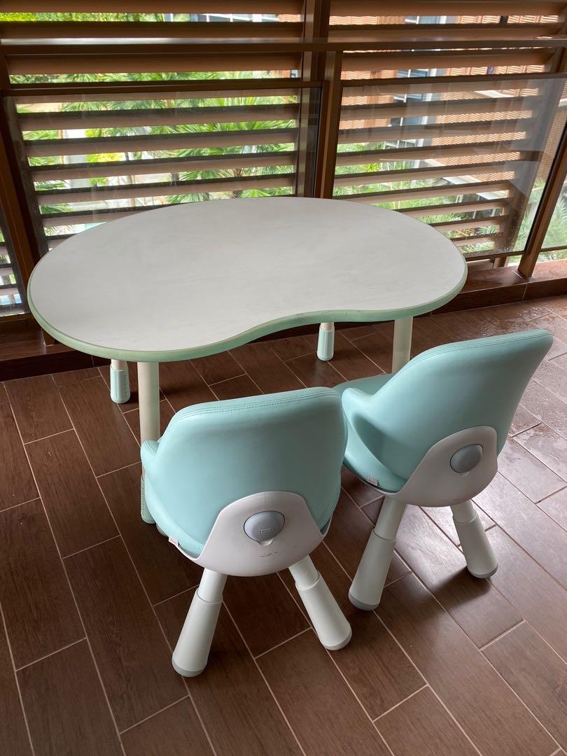 iloom(korean brand) table and chair for kids, Furniture & Home Living ...