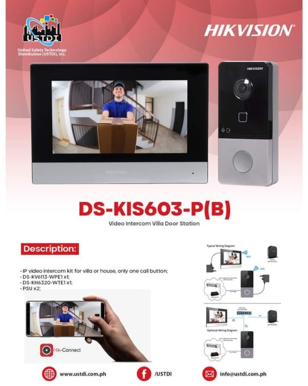 IP Video Intercom Kit, Furniture & Home Living, Security & Locks ...