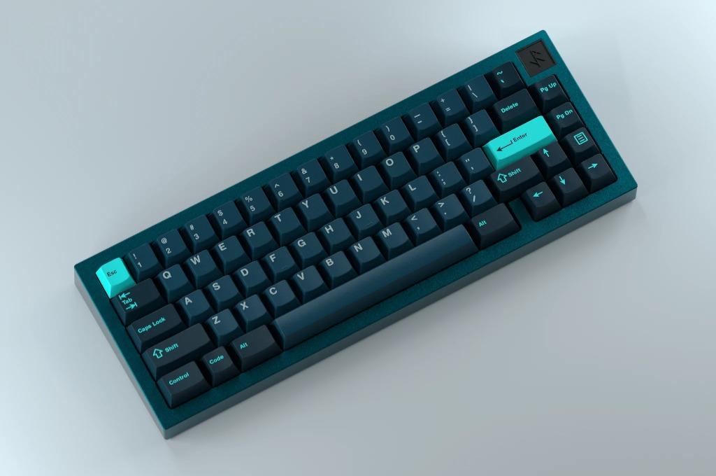 Iron165 R2 Custom mechanical keyboard by Smith+Rune (Midnight Teal ...