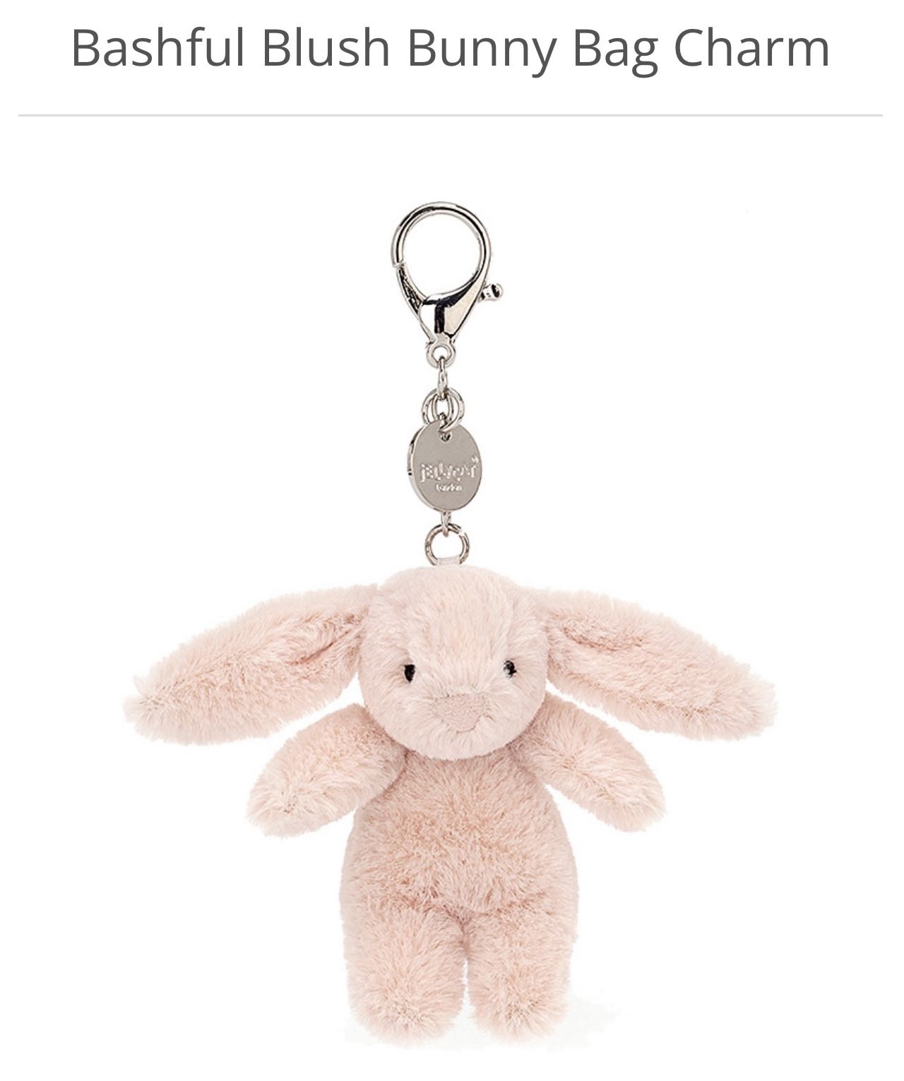 Jellycat Blush (light pink) Bunny Bag Charm, Hobbies & Toys, Toys ...
